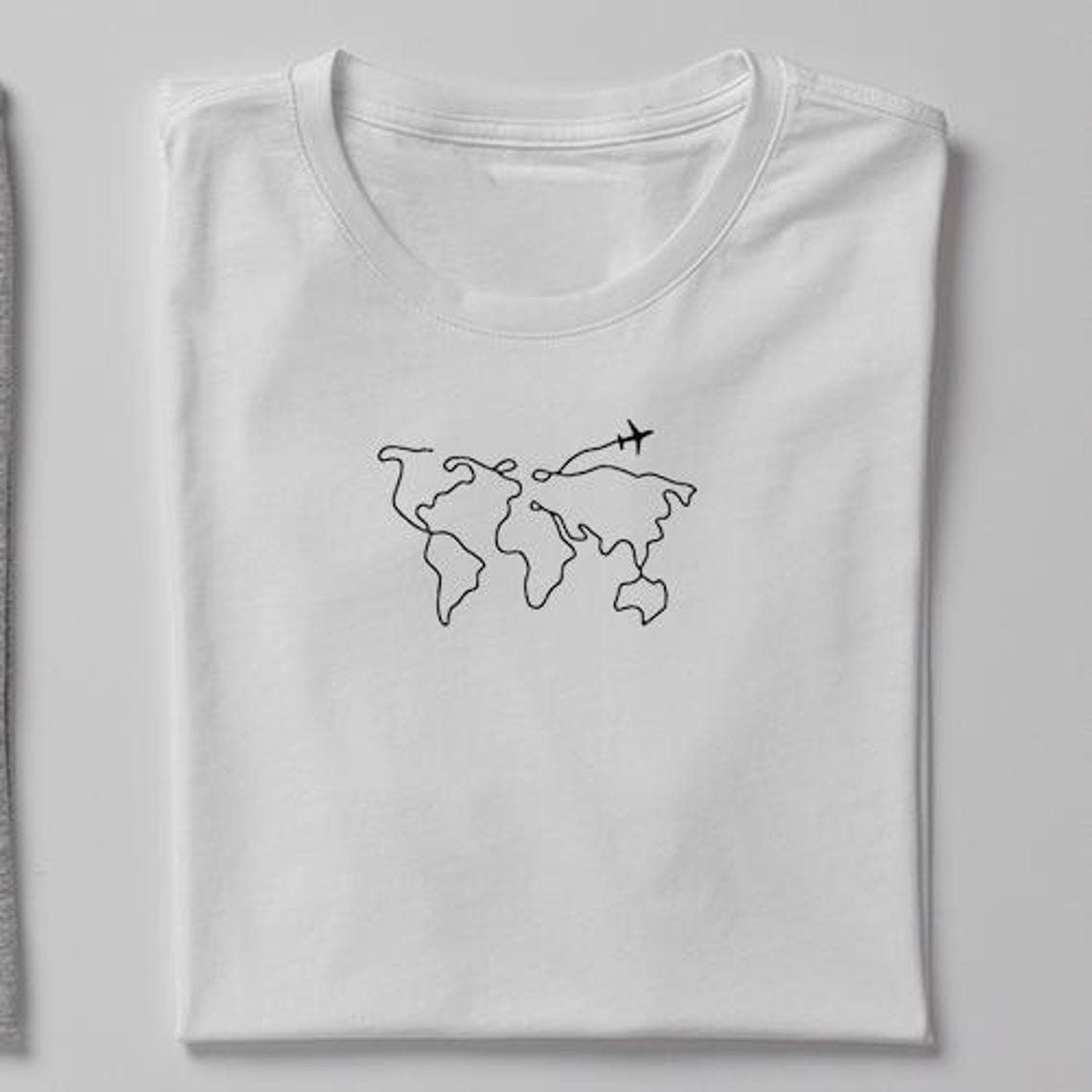 World Map Embroidery Design: Travel Embroidery Pattern, 10 Sizes ...