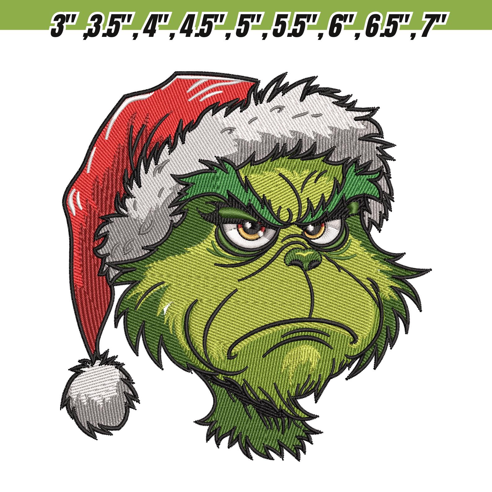 Grinch Christmas Embroidery Design Bundle: Festive Holiday Stitching ...