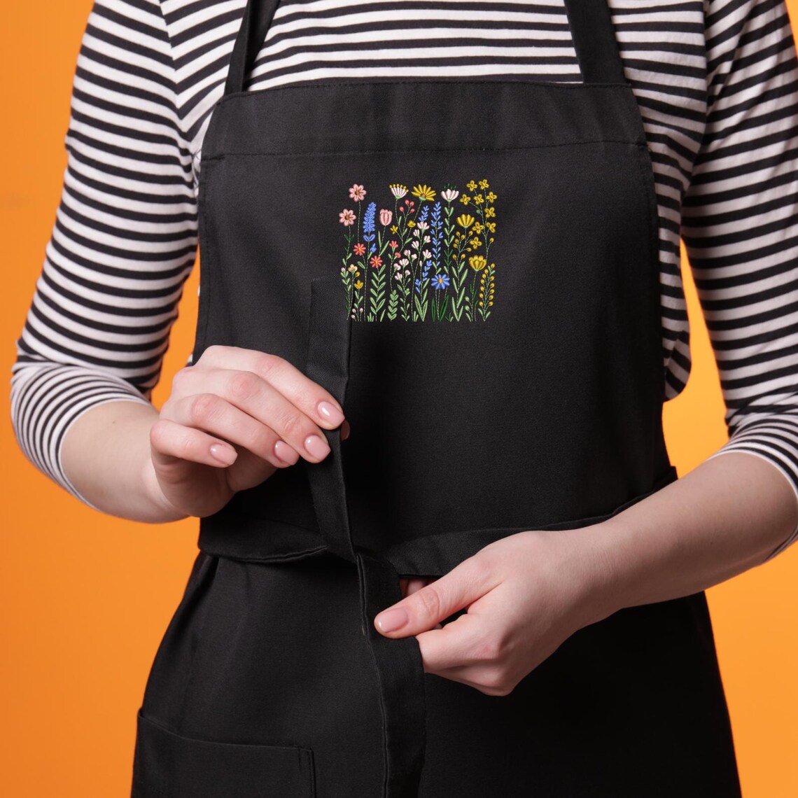 Wildflower Meadow Machine Embroidery Design: Cottagecore Floral ...