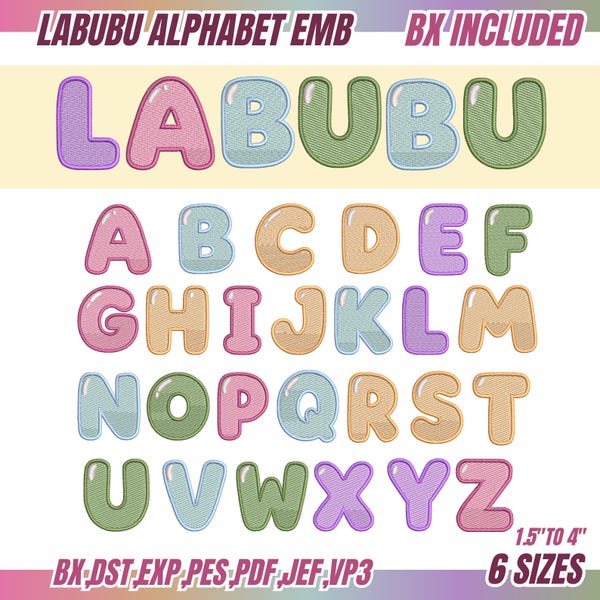 Labubu Alphabet Letters - Etsy