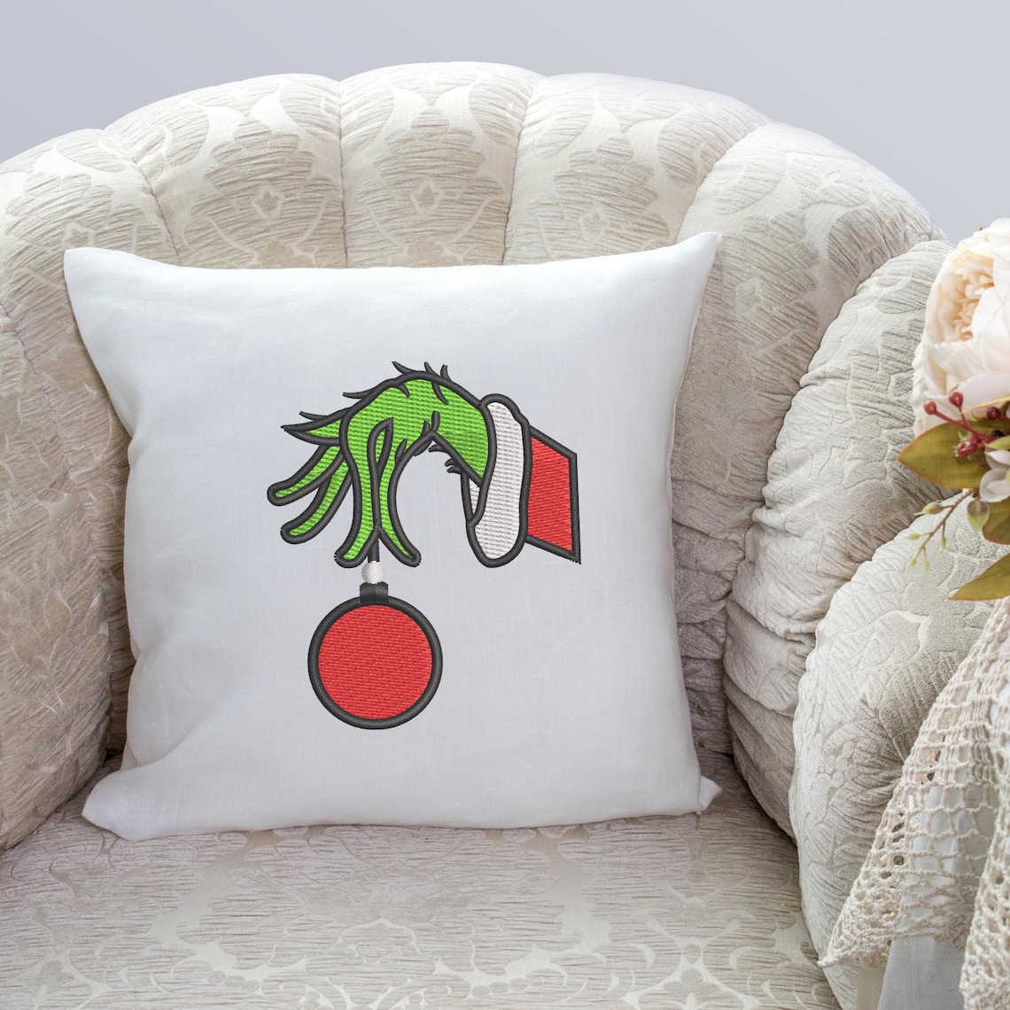 Grinch Embroidery Design Bundle: 4 Christmas Patterns (1.5-4 Inch ...