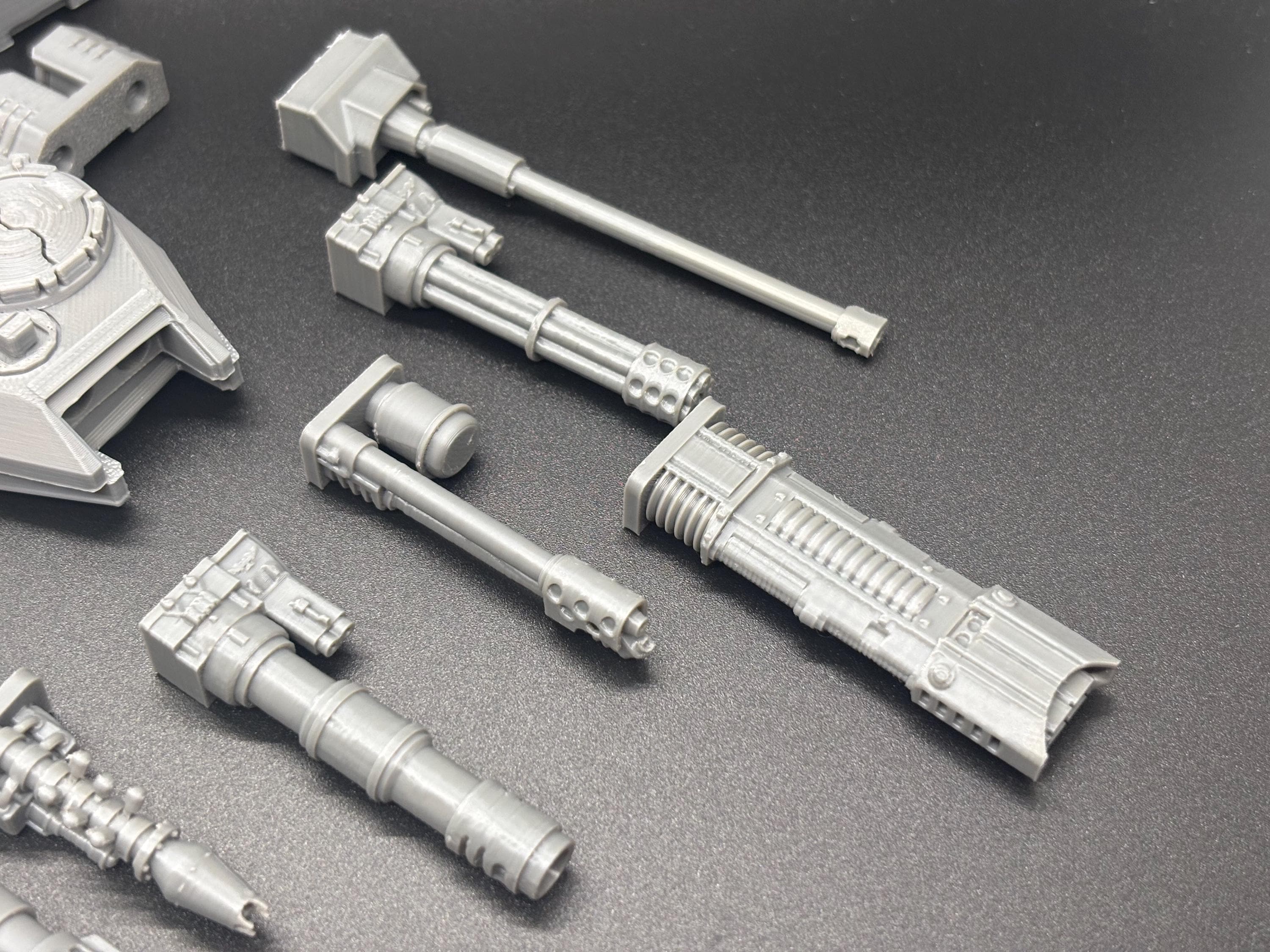 3D Printed Turret Weapons & Dozer Blade DIY Kit | FDM Wargaming ...