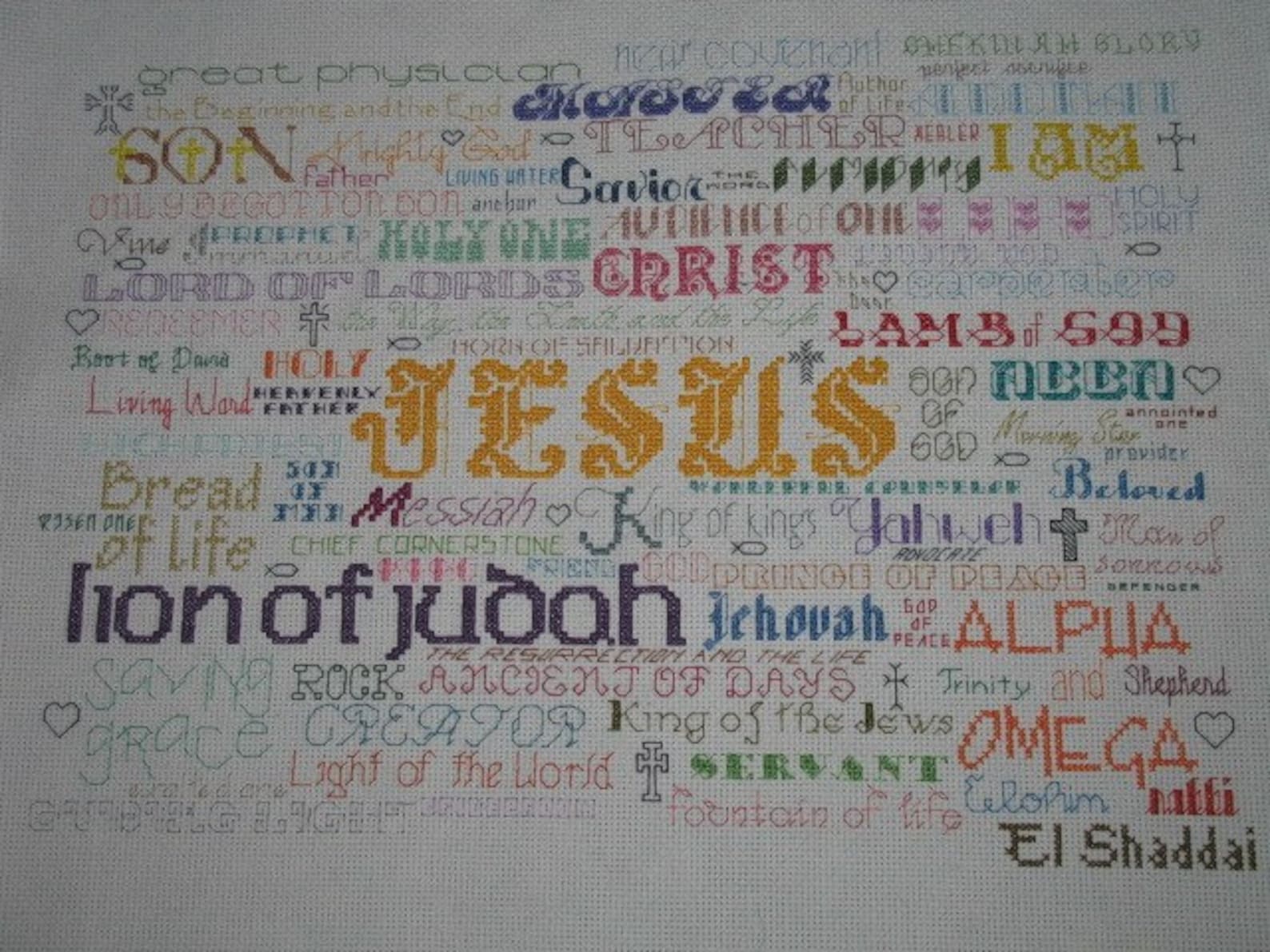 Cross Stitch Jesus Pattern - Etsy