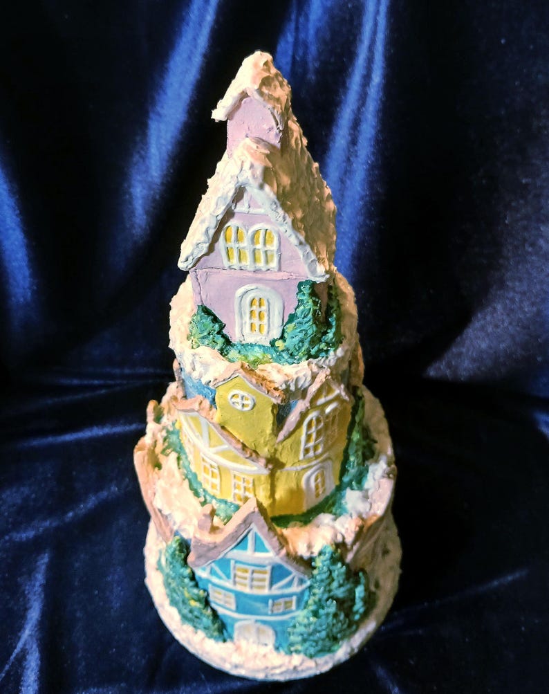 Easter Spring Gingerbread Village, Table Top Home Decor - Etsy