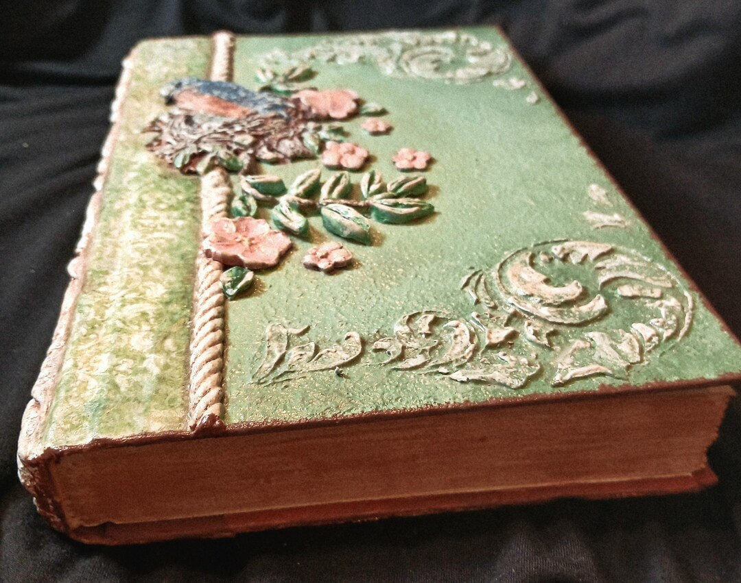 Upcycled Book by Jonathan Cahn. Accented With Bird Nest and Flowers ...