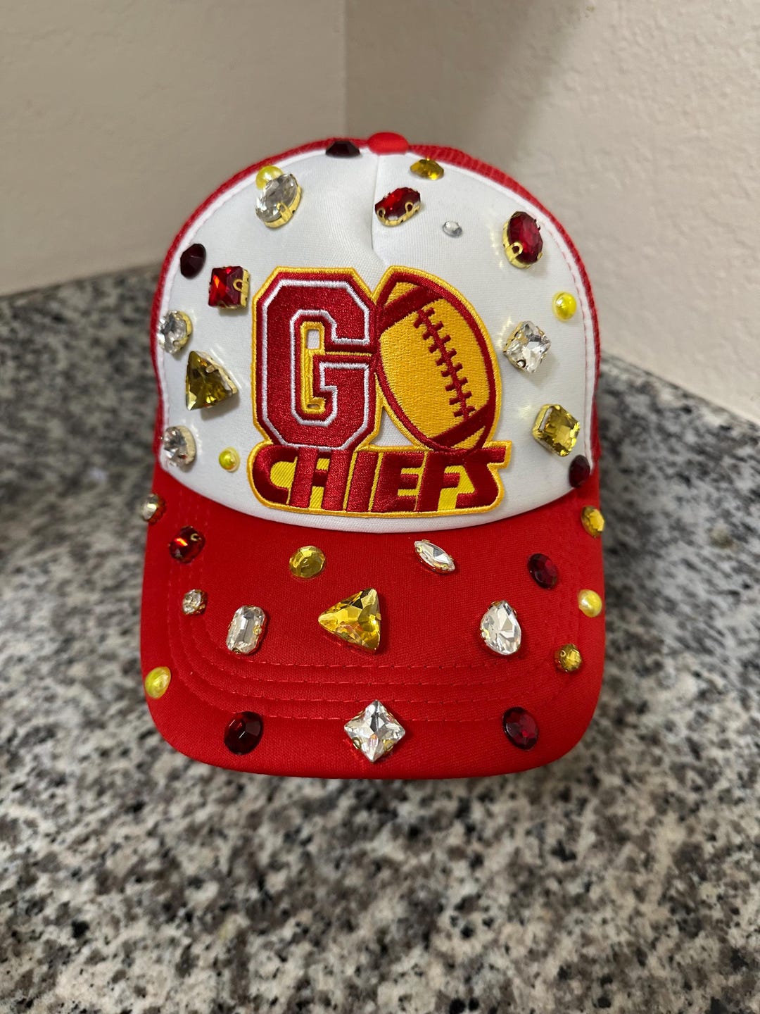 Bling Kansas City Chiefs Trucker Hat - Etsy