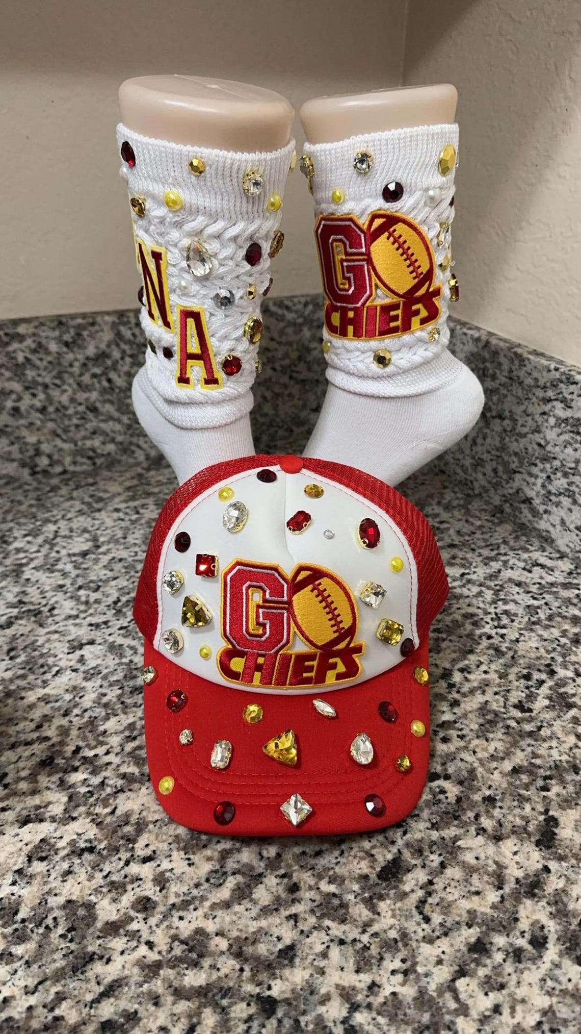 Go Chiefs Trucker Hat and Junk Sock Set - Etsy