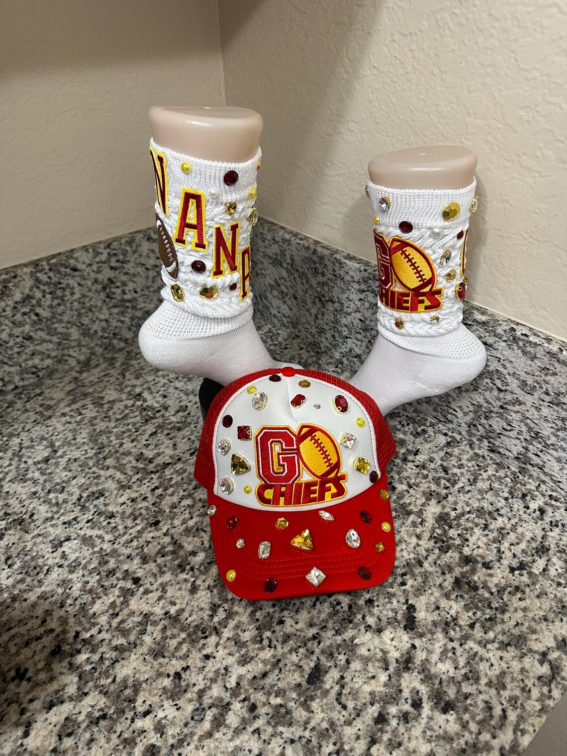 Go Chiefs Trucker Hat and Junk Sock Set - Etsy