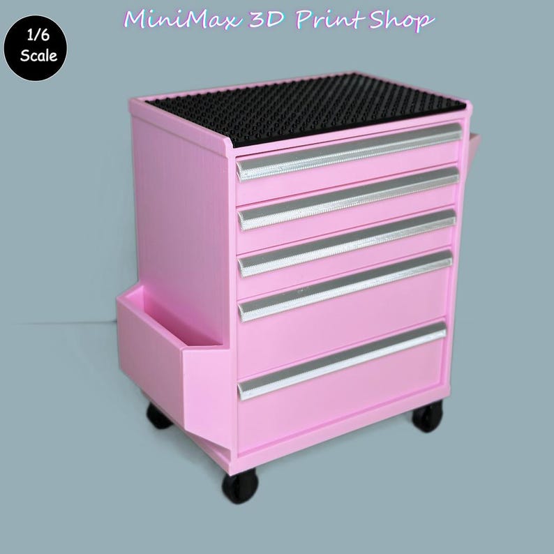 Pink Tool Cabinet With Accessories, 1/6 Scale - Etsy