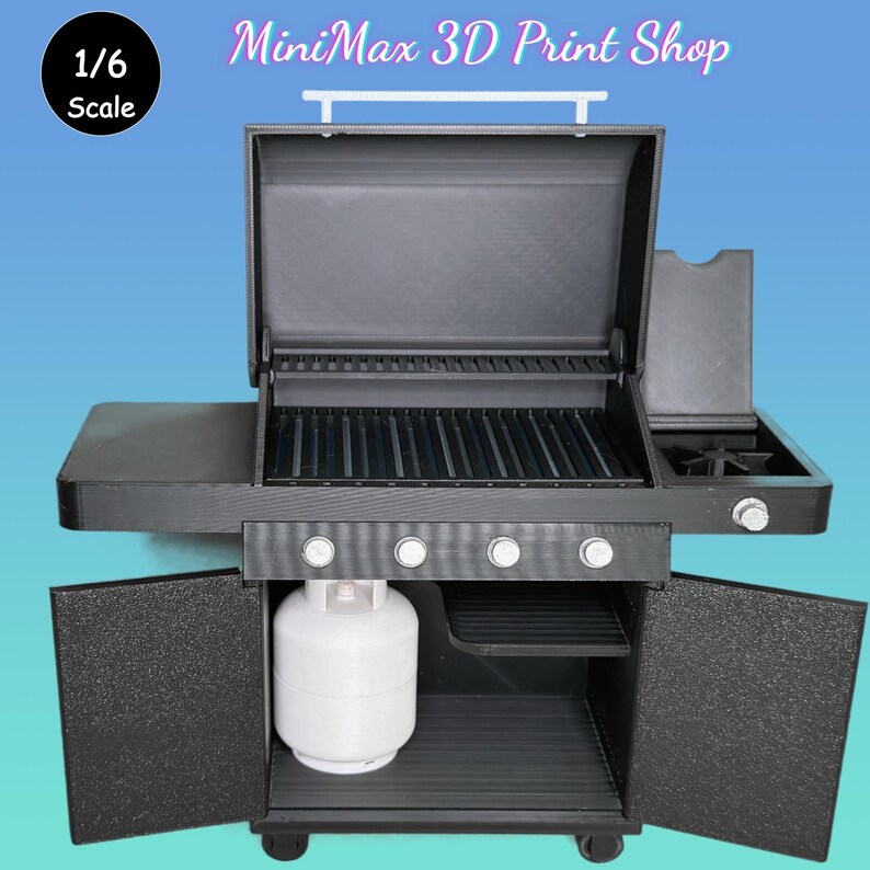 Barbecue Grill, 1/6 Scale, 3D Printed - Etsy Canada