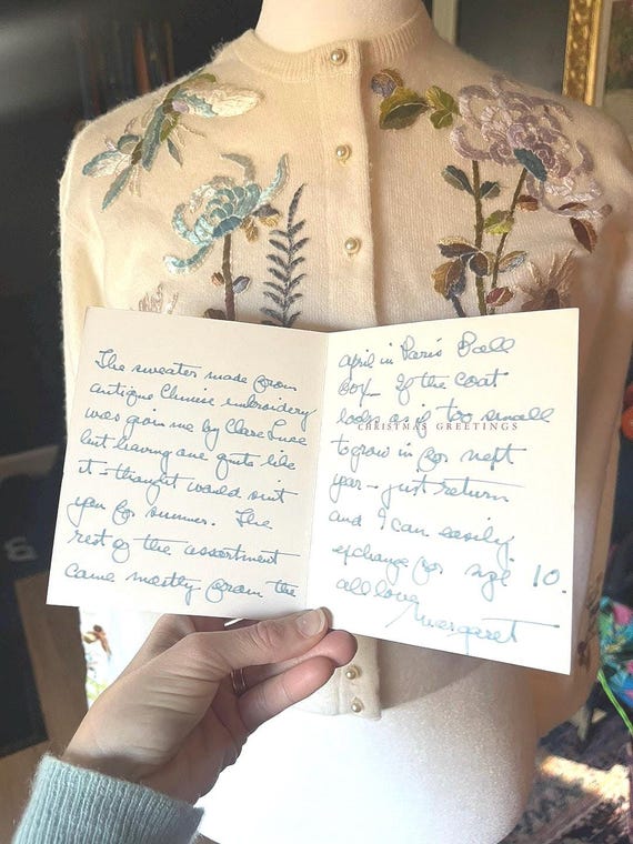 Helen Bond Carruthers Cashmere Cardigan Sweater | Vin… - Gem