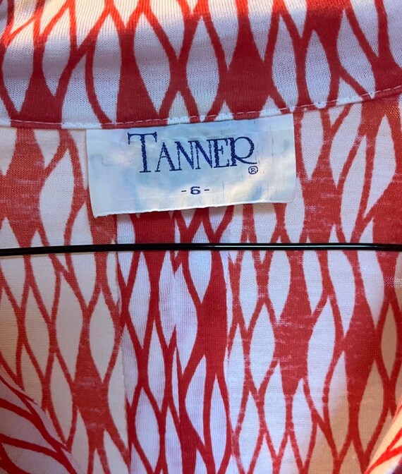 TANNER Geometric Vintage Retro 1970's Long Sleeve Cas… - Gem