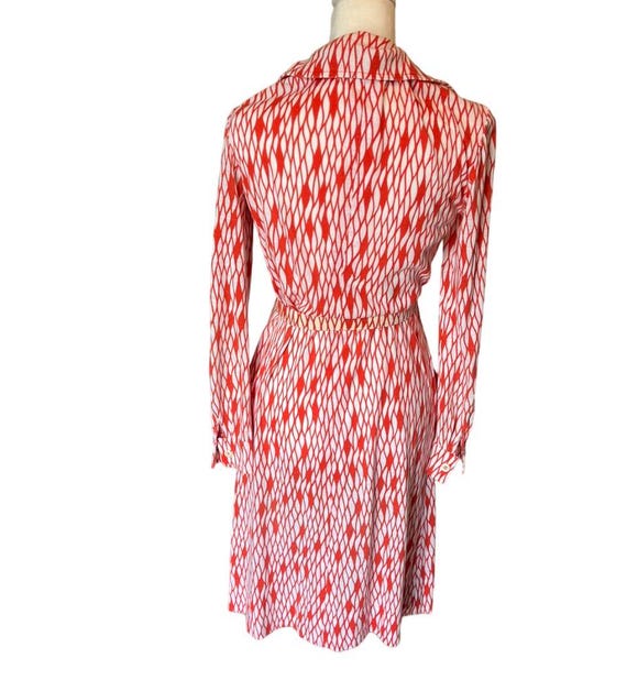 TANNER Geometric Vintage Retro 1970's Long Sleeve Cas… - Gem