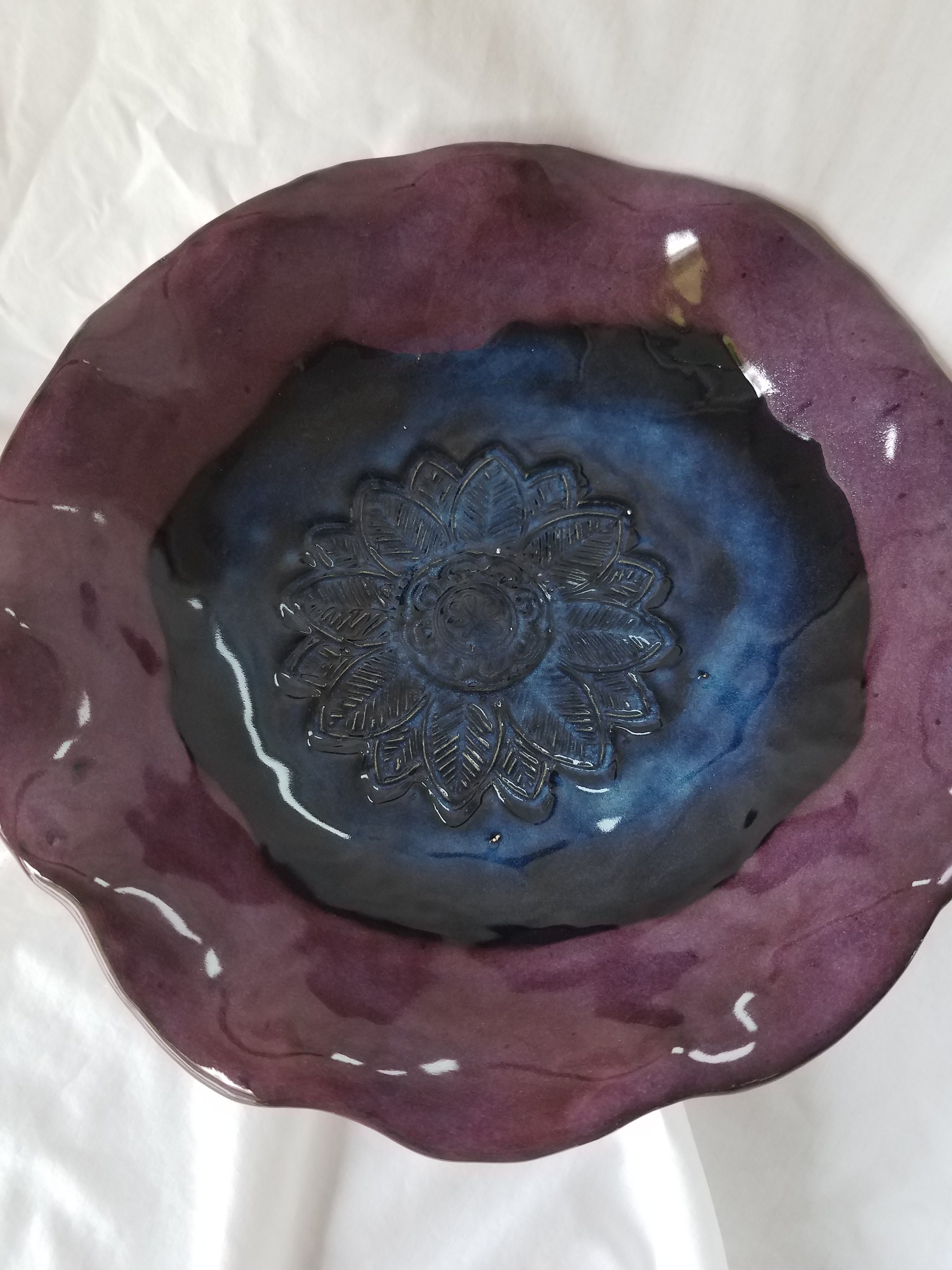 Purple Flower Bowl