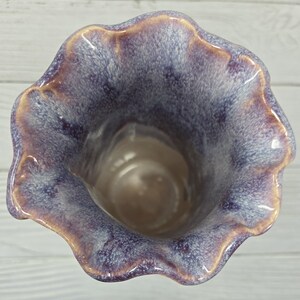 Purple Floral Ceramic Vase - Etsy
