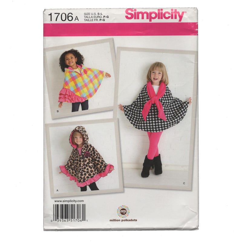 Girls Fleece Cape - Etsy