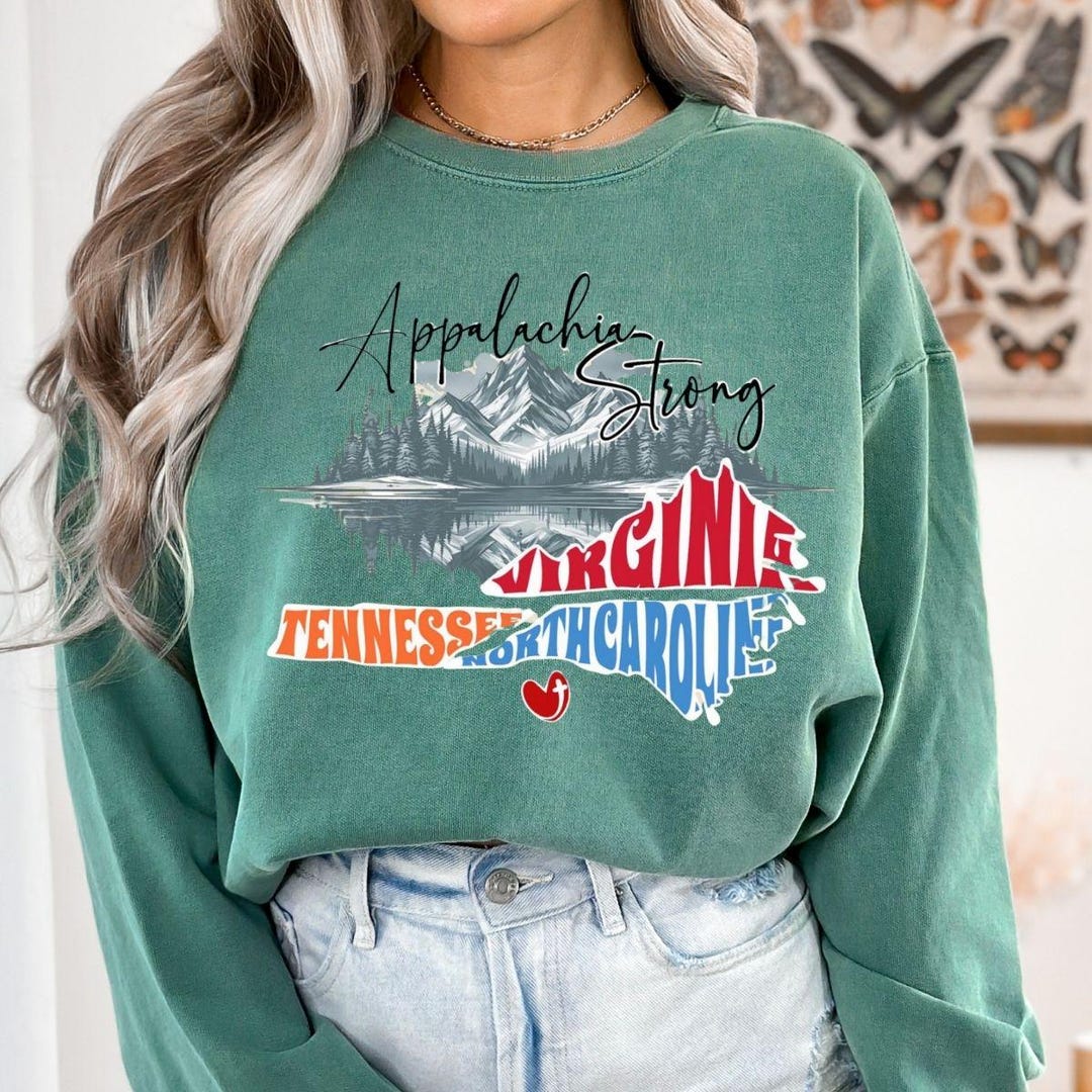 Appalachia Strong Comfort Colors® Sweatshirt, Hurricane Disaster Relief ...
