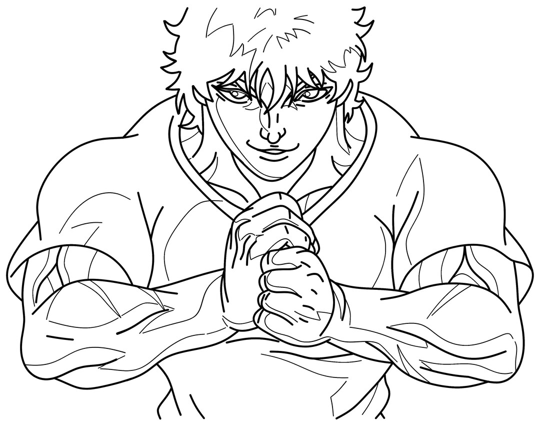 Baki line Art - Etsy
