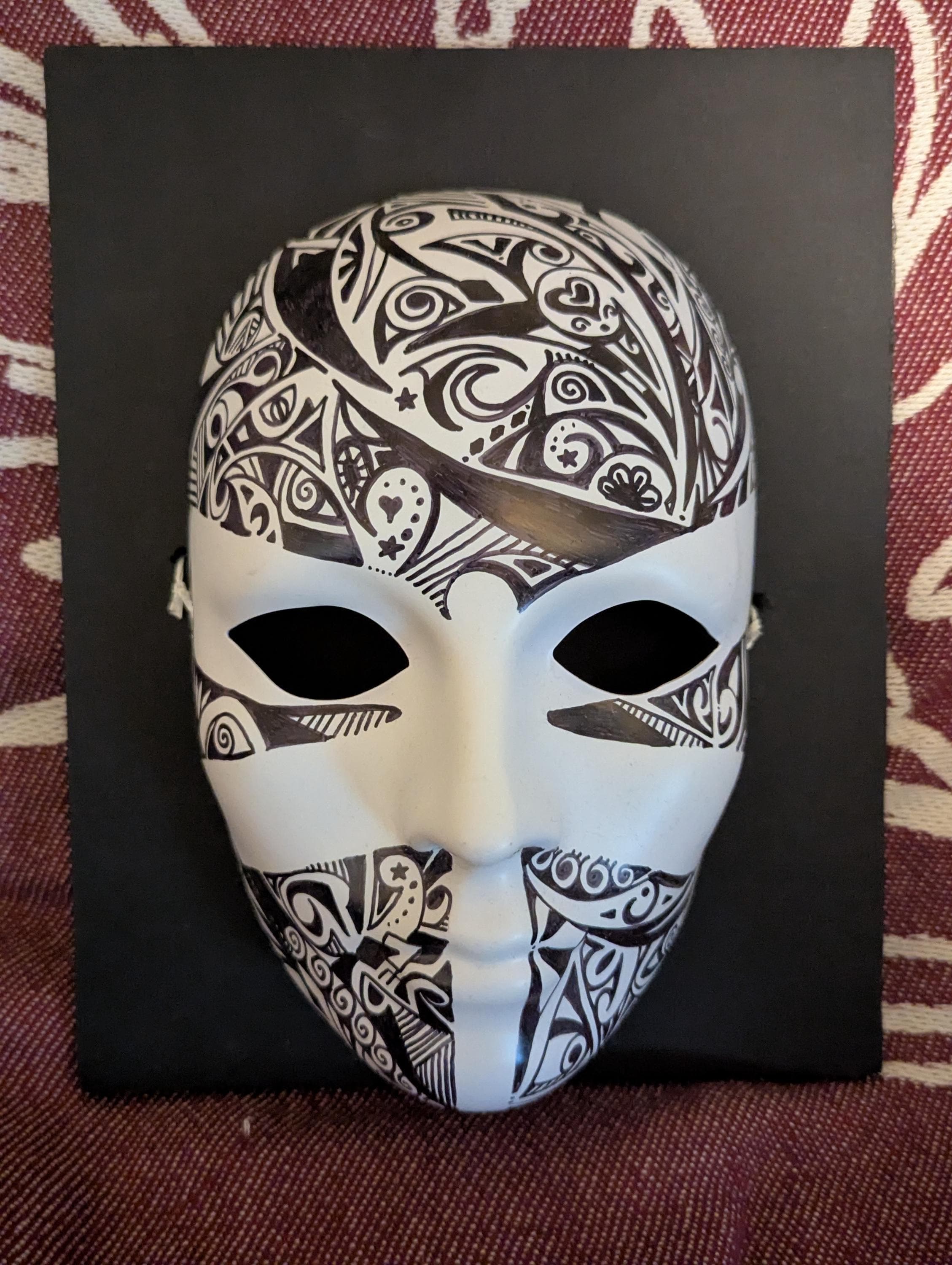 Masquerade Full Face Mask Wall Decoration - Etsy