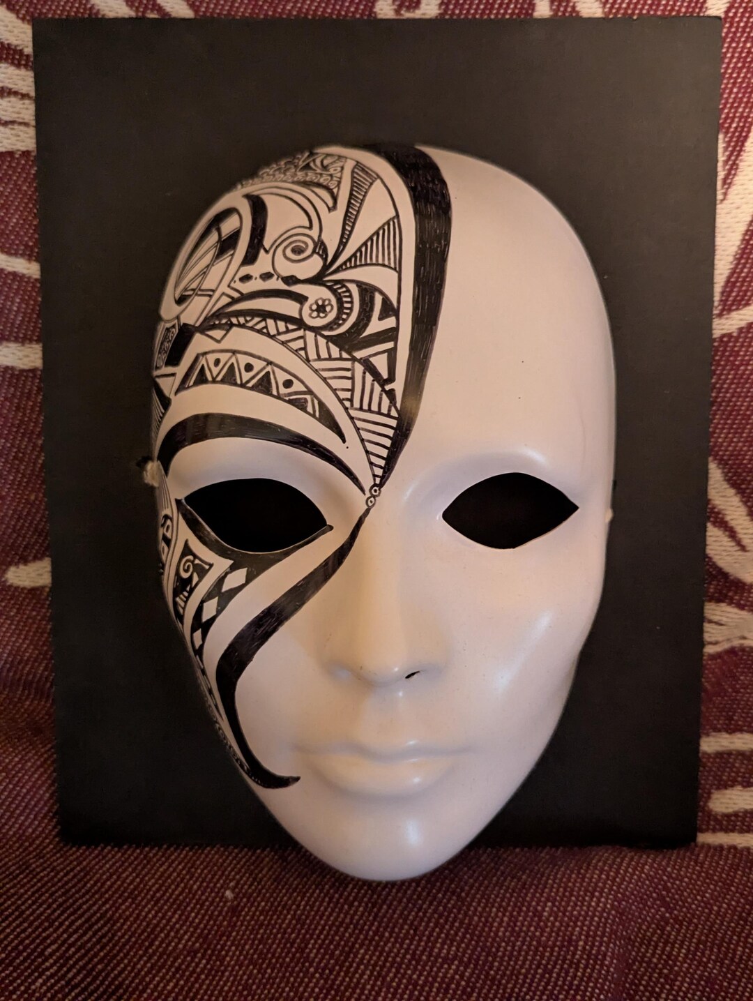 Masquerade Full Face Mask Wall Decoration - Etsy