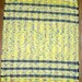 Handwoven Rag Rug - Yellow Multi W/ Navy End Stripes - Inv. ID #02-0381 ...