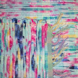 Handwoven Rag Rug - Pastel Green Multi - One of a Kind - Inv. ID #03 ...