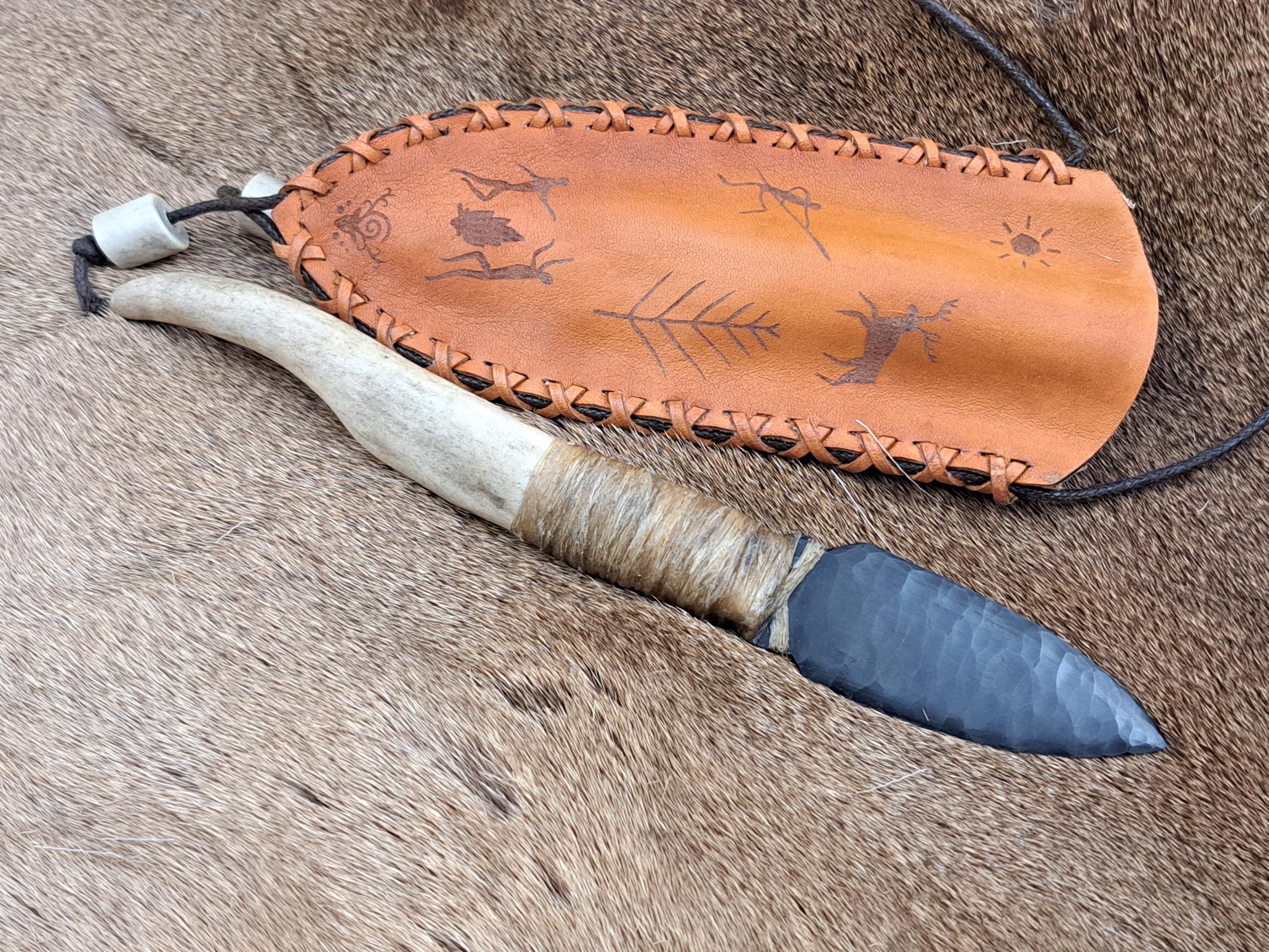 Handmade Primitive Knife, High Carbon Steel, Flint Knife Style - Etsy
