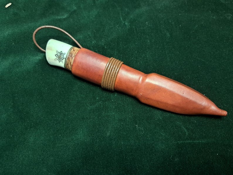 Small Scandinavian Pukko Knife,neckknife/ Neck Knife, Raindeer Antler ...