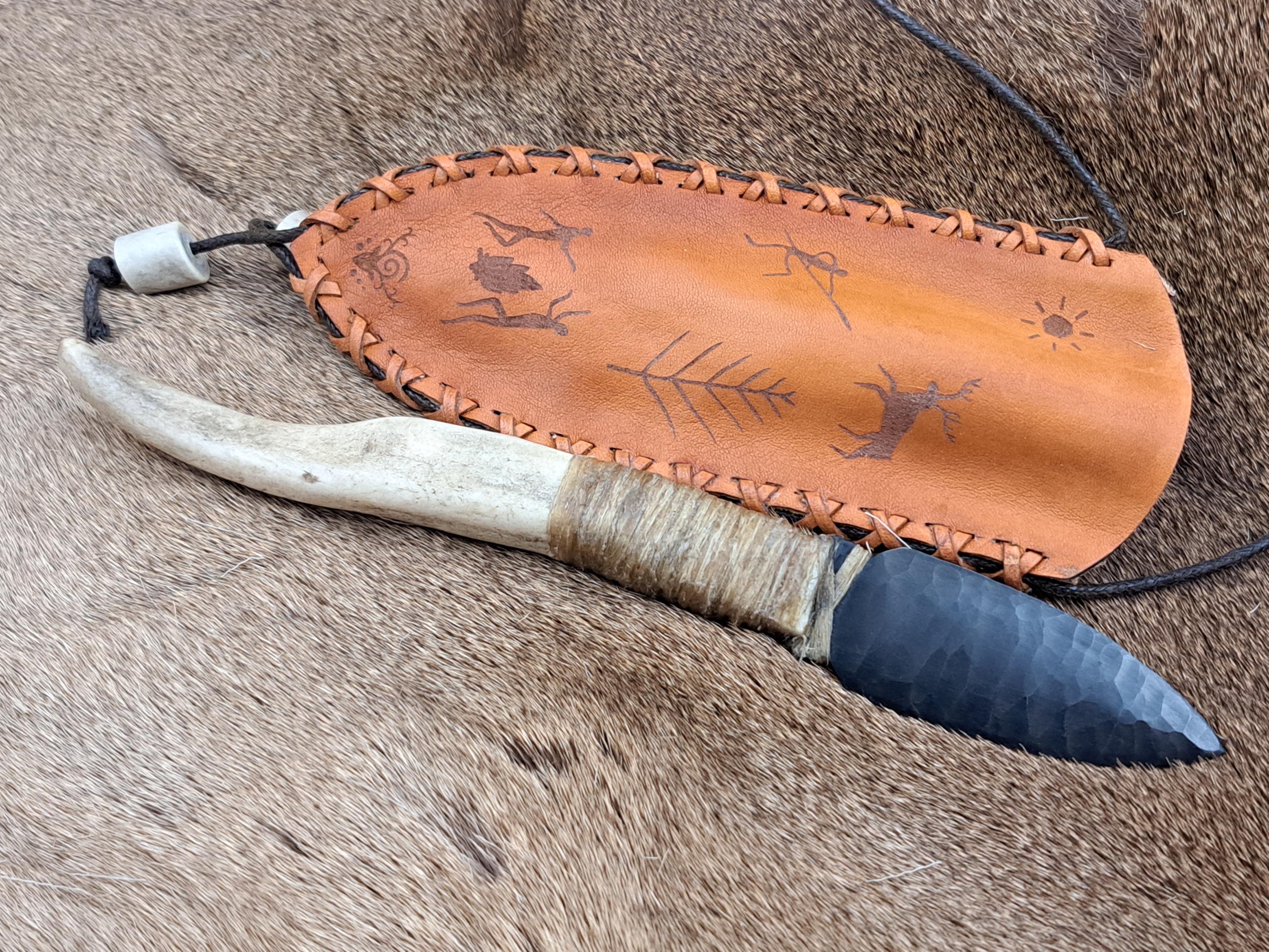 Handmade Primitive Knife, High Carbon Steel, Flint Knife Style - Etsy