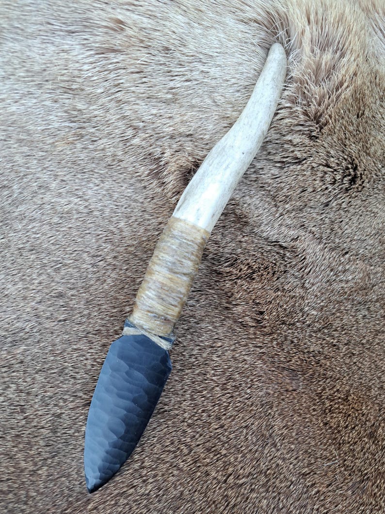 Handmade Primitive Knife, High Carbon Steel, Flint Knife Style - Etsy