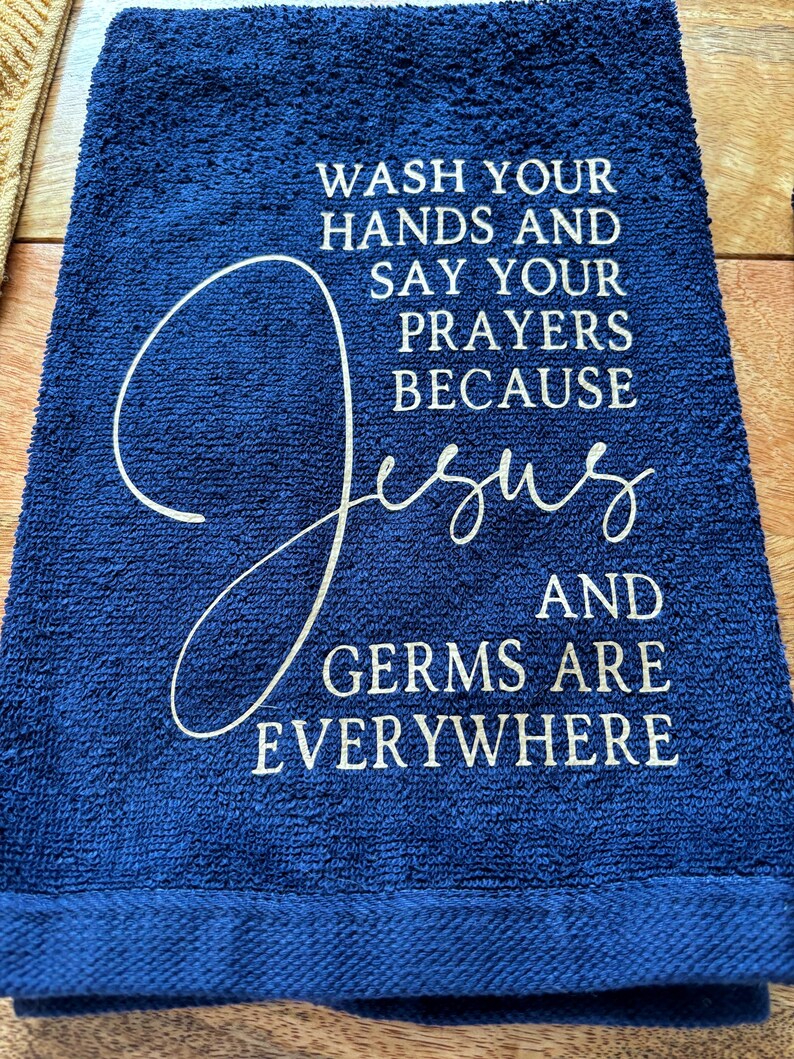 Wash Your Hands Hand Towel - Etsy