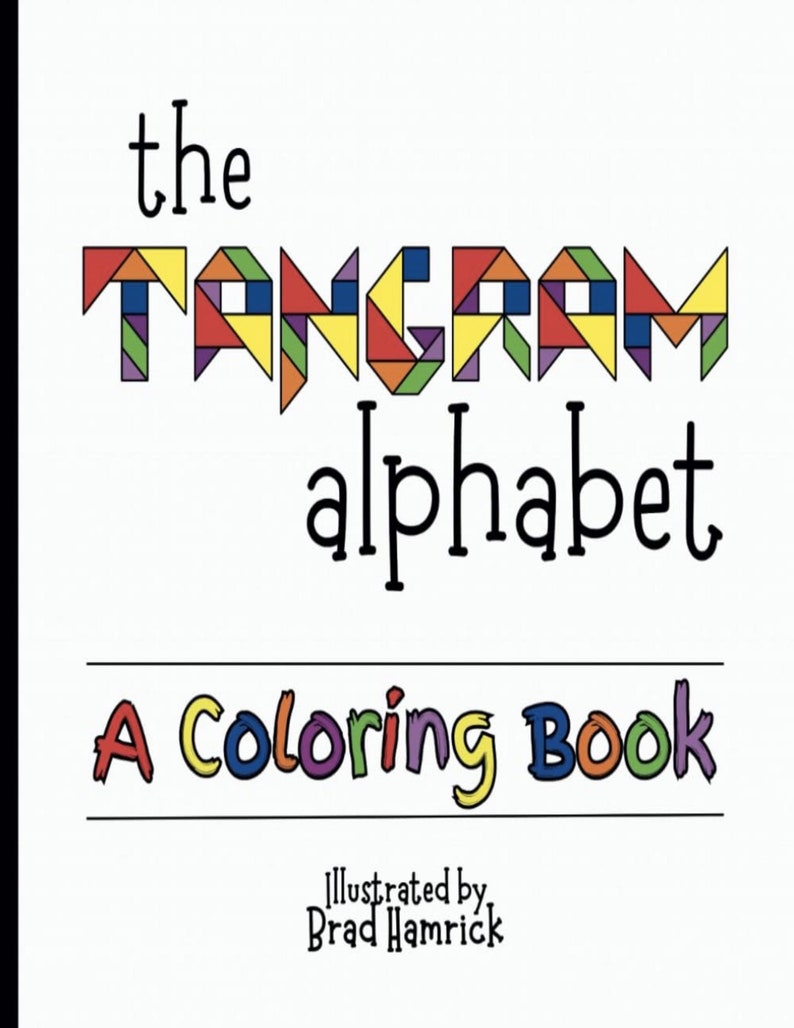 The Tangram Alphabet: A Coloring Book - Etsy