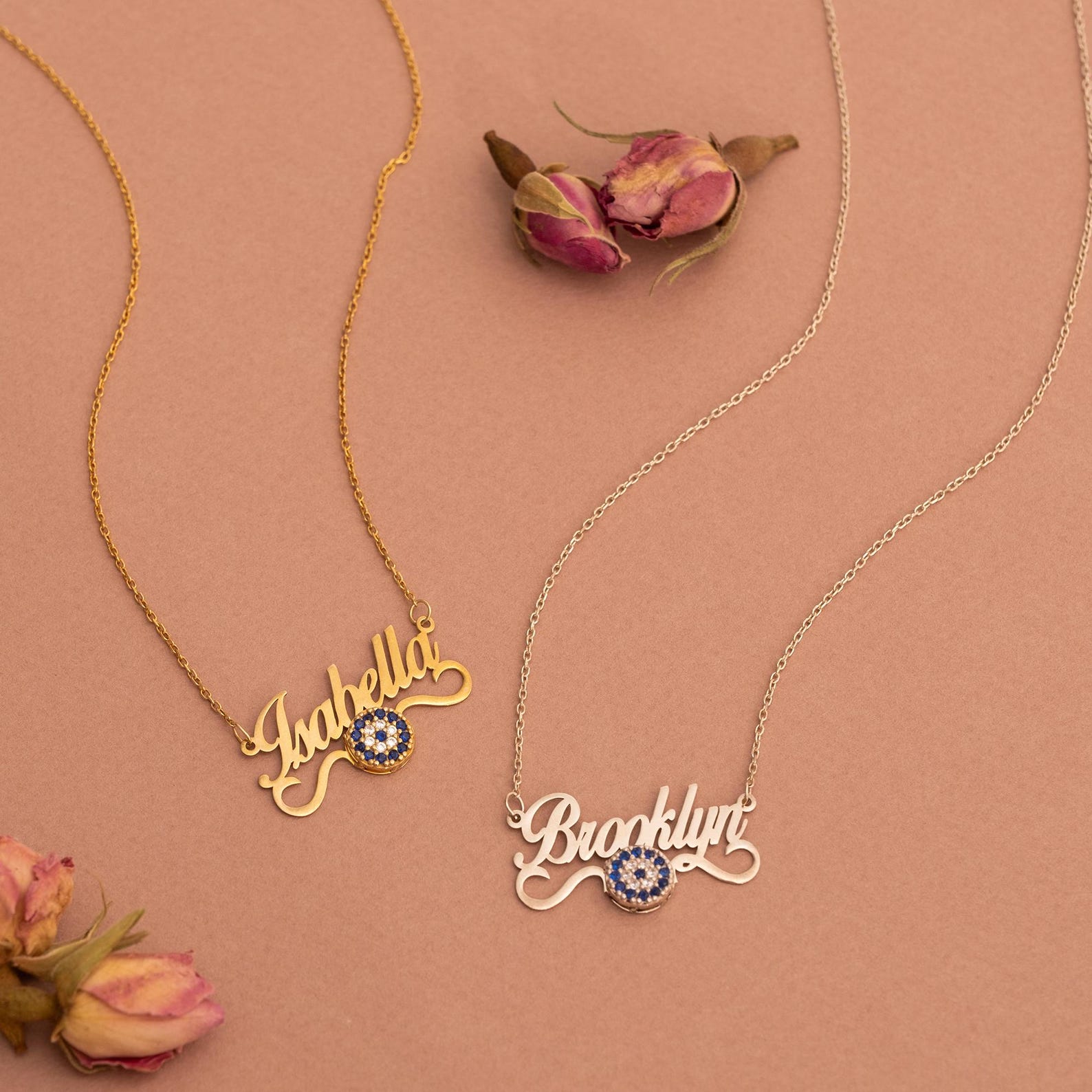 Evil Eye Jewelry, Evil Eye Name Necklace, Custom Jewelry Gift for Her ...