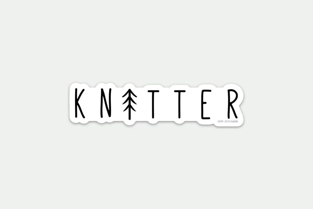 Knitter Sticker, Forest Laptop Sticker, Knitting Sticker, Tree Sticker ...