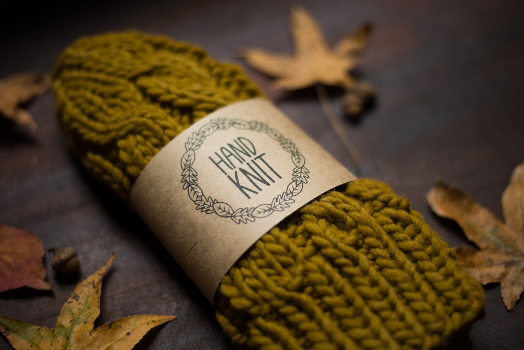 Printable Gift Wrapper, Belly Band for Hand Knit Gifts, Knitting Gift ...