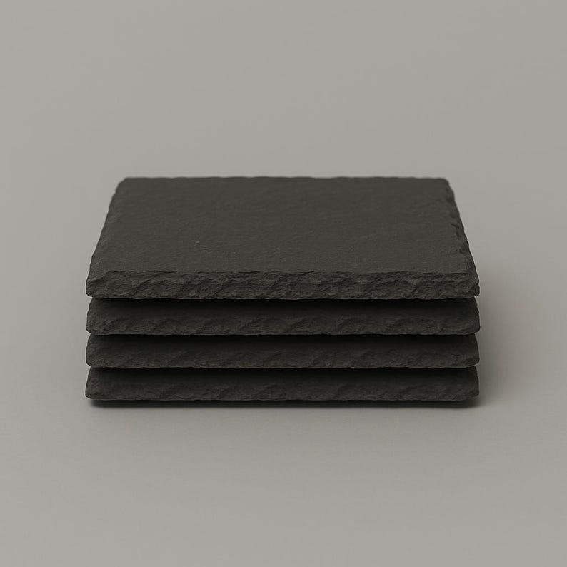 Square Slate Coasters - Etsy