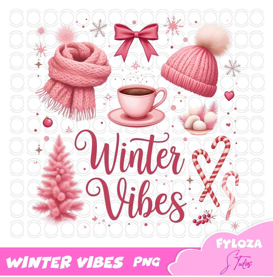 Winter Vibes PNG | Cozy Digital Download for Sublimation & Crafting ...