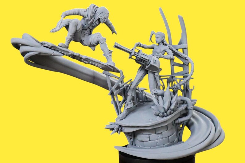 Ekko Jinx Arcane STL, Printable Files, File for 3D Printing, Digital ...