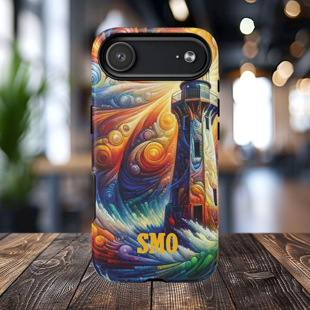 Personalized Vibrant Lighthouse Tough Magnetic Phone Case, Gift for ...