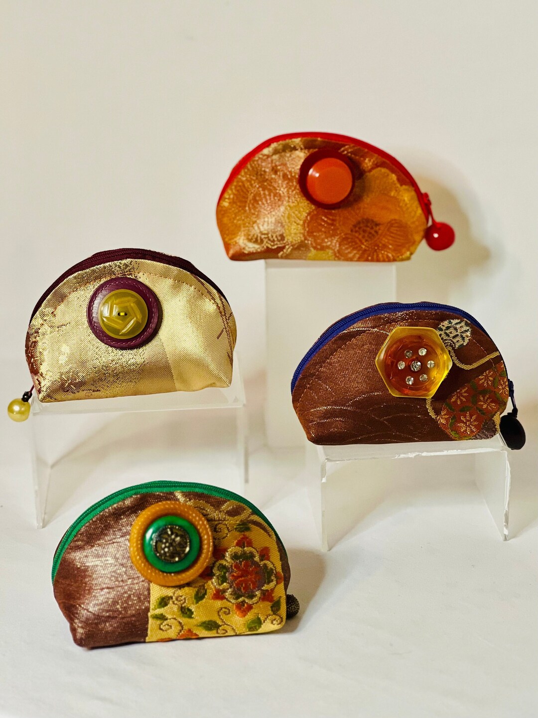 Mini Pouches Made From Vintage Kimono Fabric - Etsy