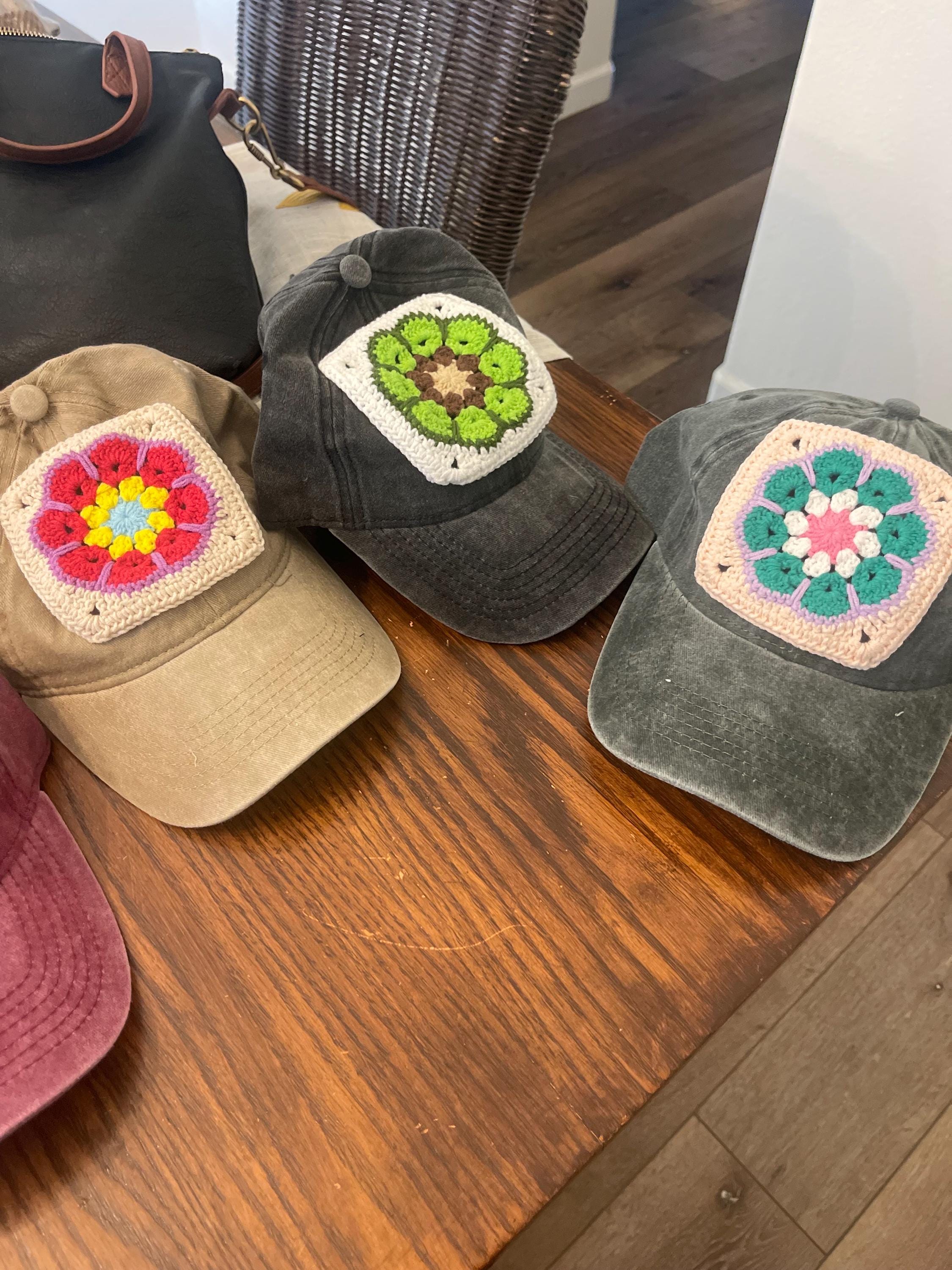 Granny Square Baseball Caps - Etsy