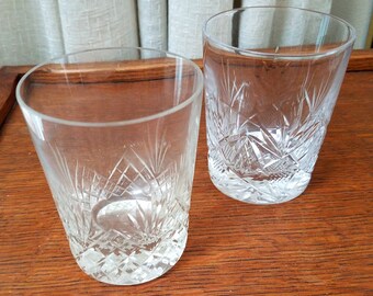 Vintage cut glass | Etsy