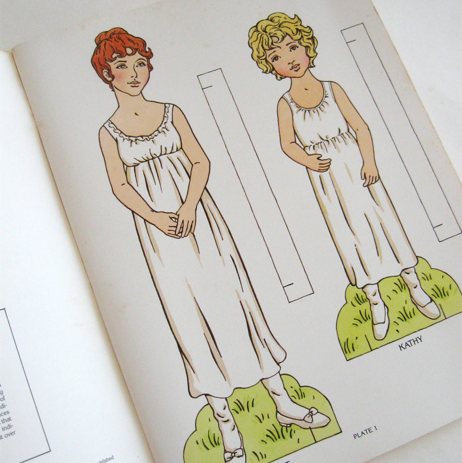 Paper Doll Book Kate Greenway in Full Color Kathy Allert 1980s Vintage ...