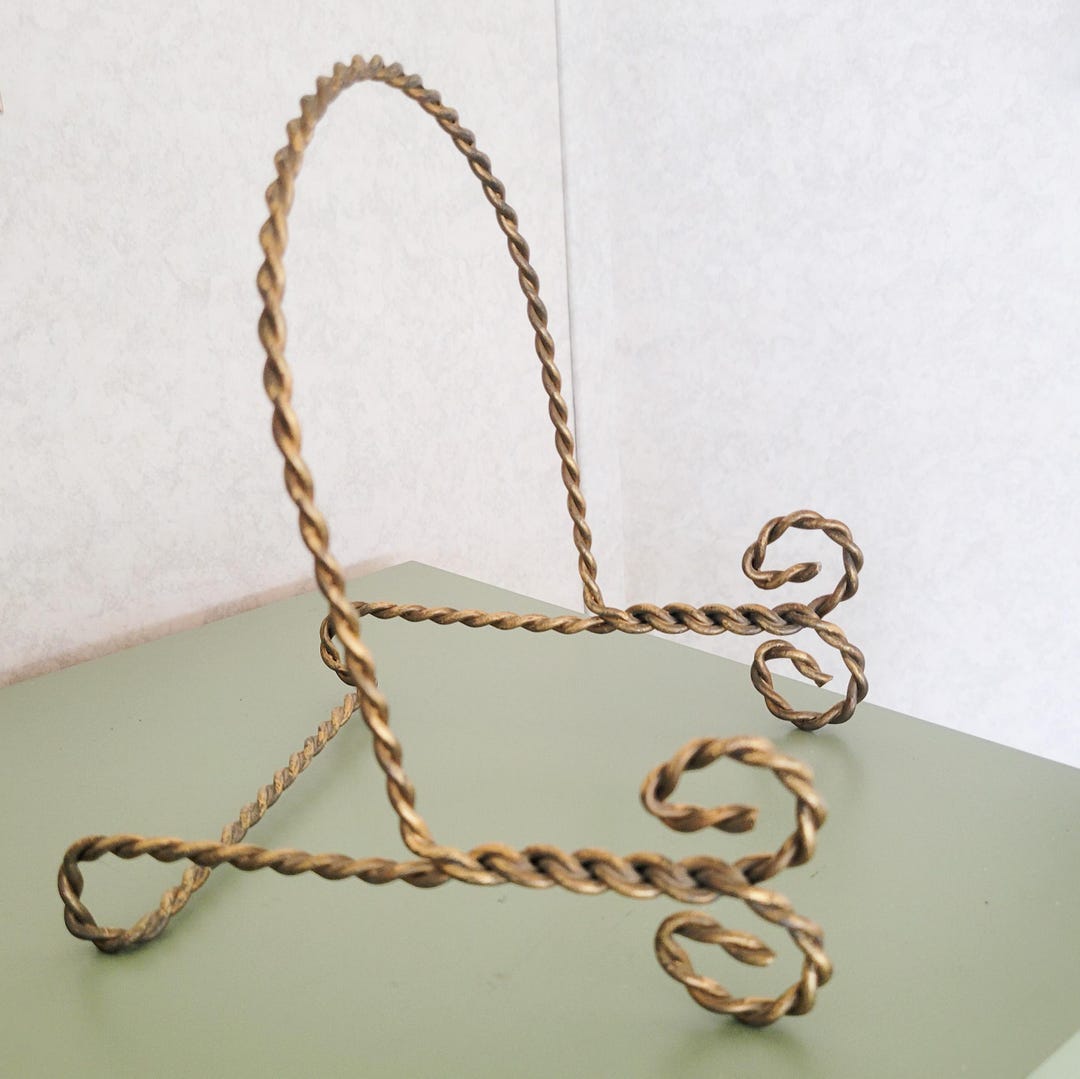 Metal Frame Display Stand Large Picture Plate Easel Frame Holder Gold ...