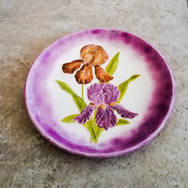 Iris Plate - Etsy
