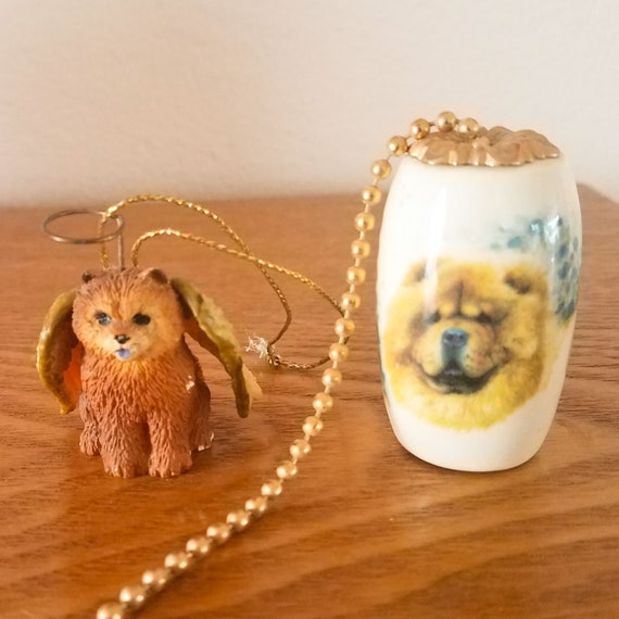 Vintage Chow Chow Angel Ornament Chain Pull Light Pull Chow | Etsy