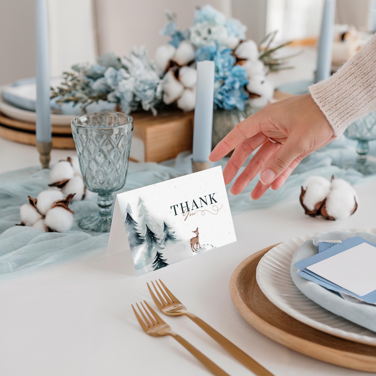 Baby It's Cold Outside Baby Shower Thank You Card, Winter Thank You ...