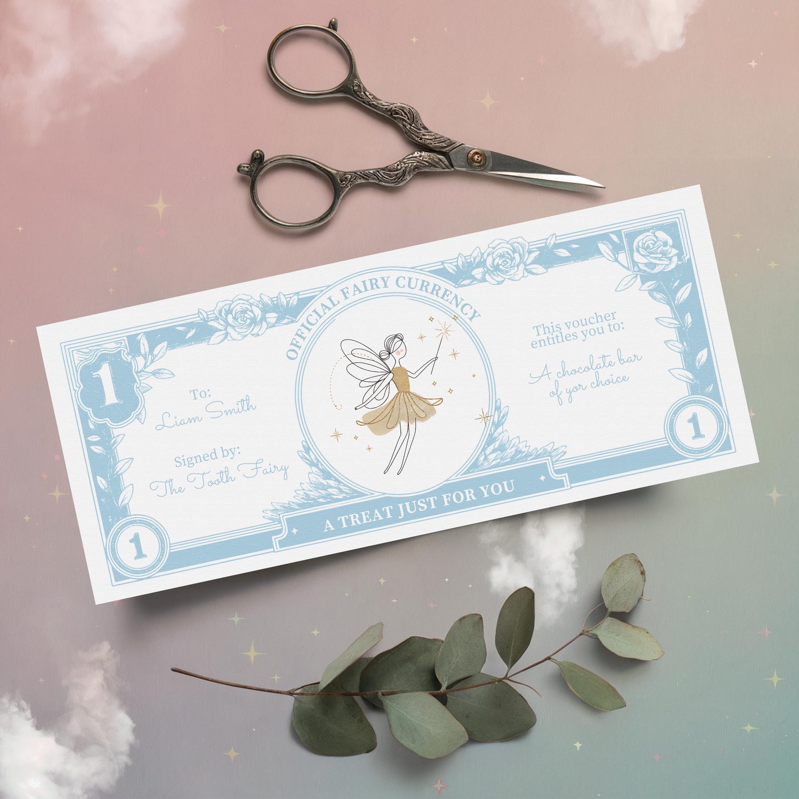 Tooth Fairy Money, Printable Tooth Fairy Voucher, Tooth Fairy Letter ...