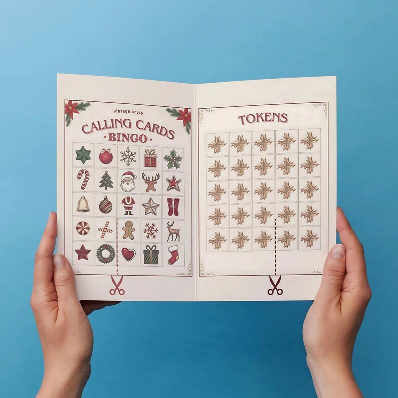Printable Christmas Bingo Game PDF, Christmas Activity, Christmas ...