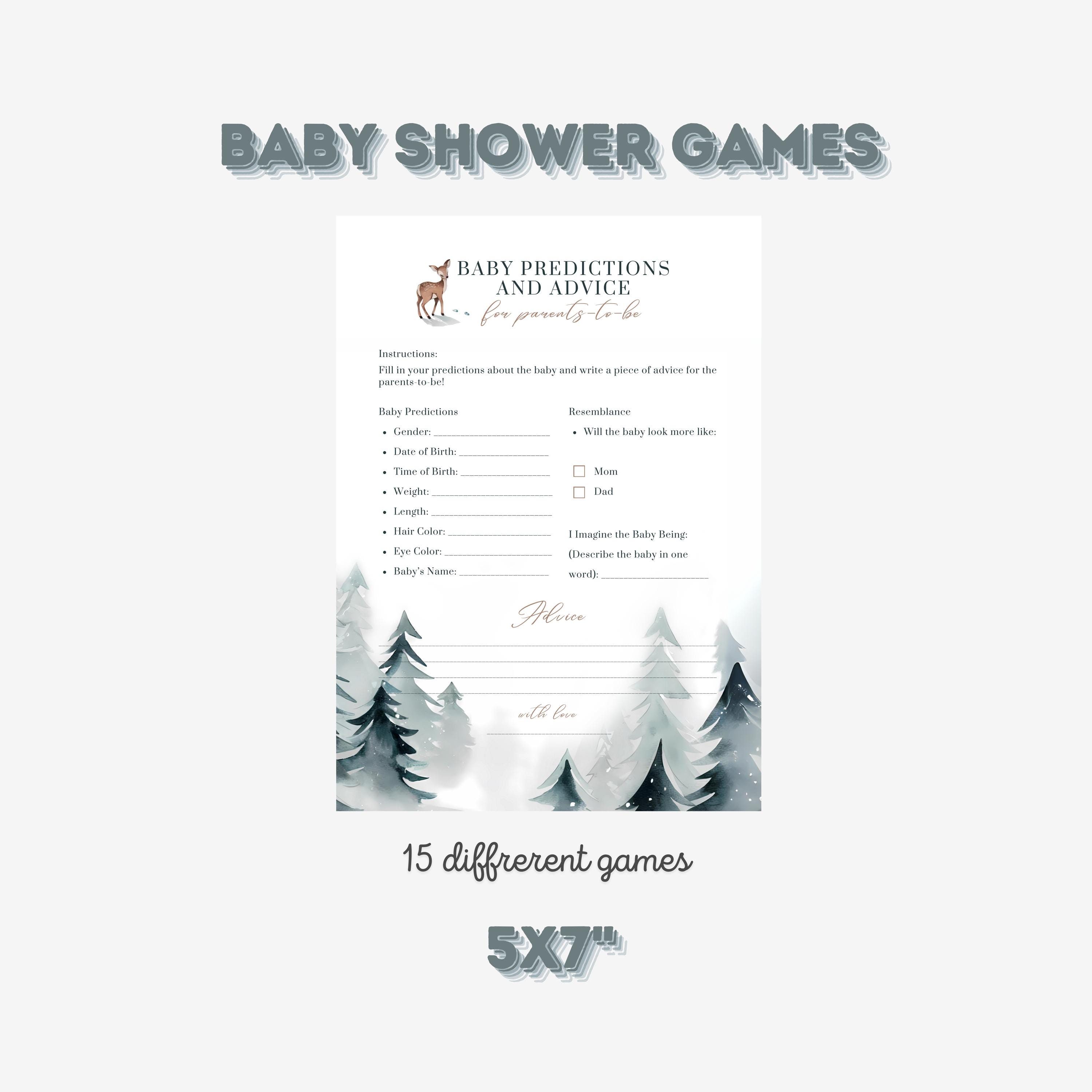 Baby It's Cold Outside Games, Winter Baby Games Template, Baby Shower ...